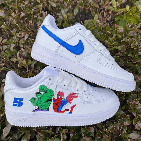 Nike | Shoes | Custom Painted Marvel Avengers Nike Air Force S | Poshmark